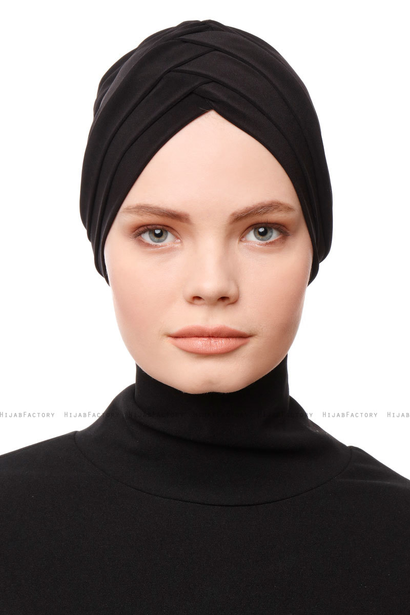 Gamze - Turbante Nero - Hijab - Hijabfactory.it